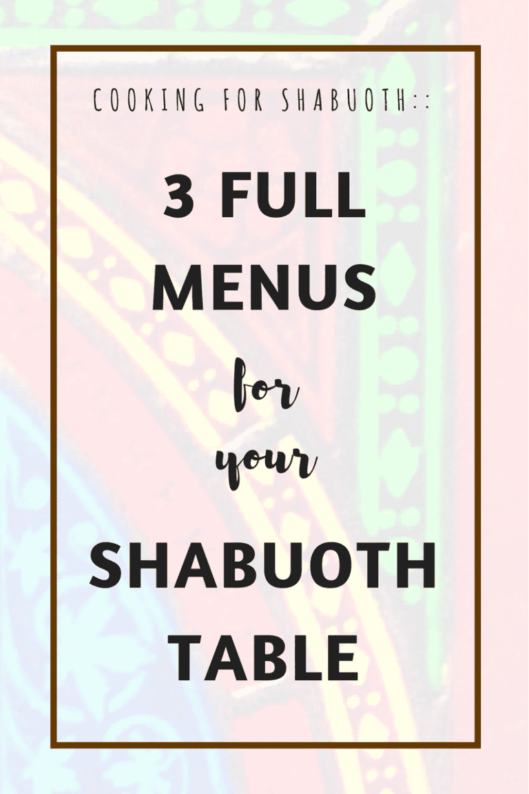 3 Full Menu Ideas for your Shabuoth Table – Kasheribbean